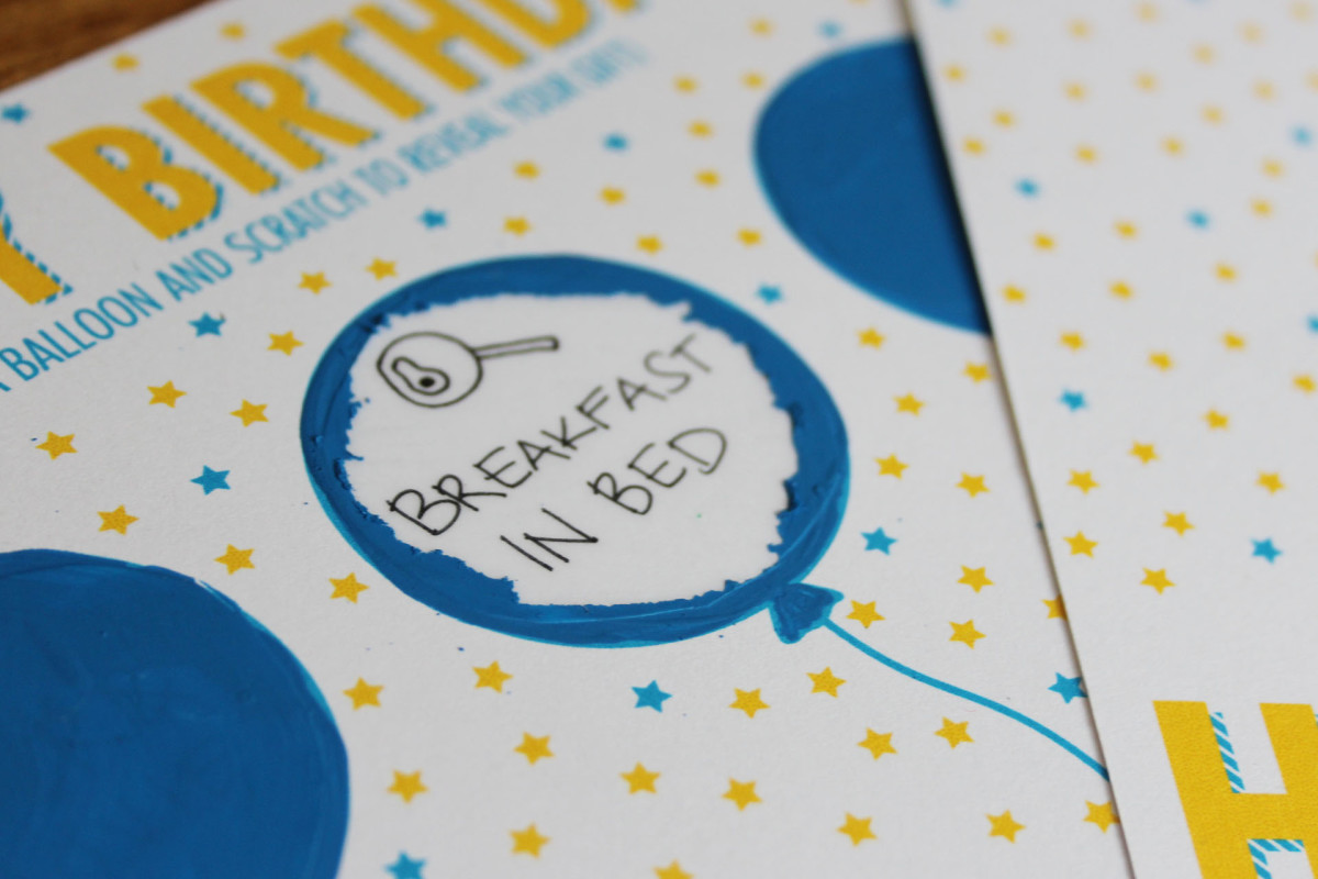 DIY: Birthday Scratch Off Card + Free Printable | Alexandra Adams