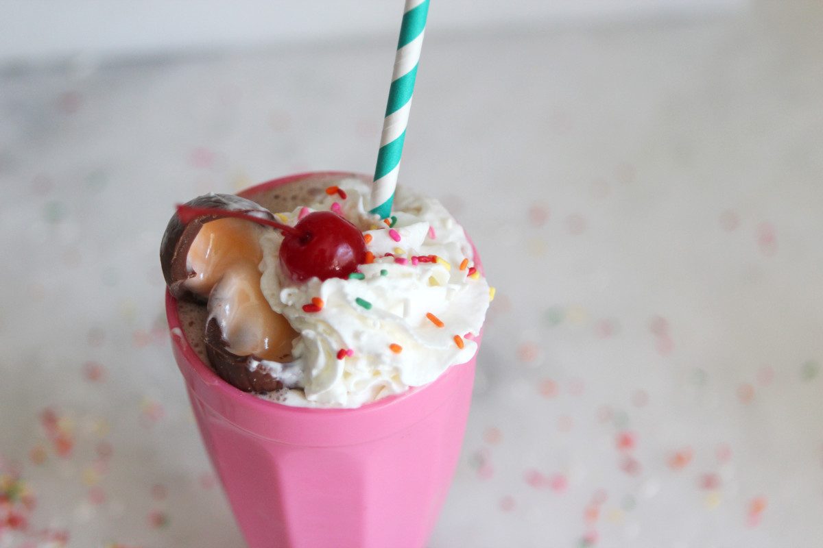 Cadbury Creme Egg Milkshake | Alexandra Adams