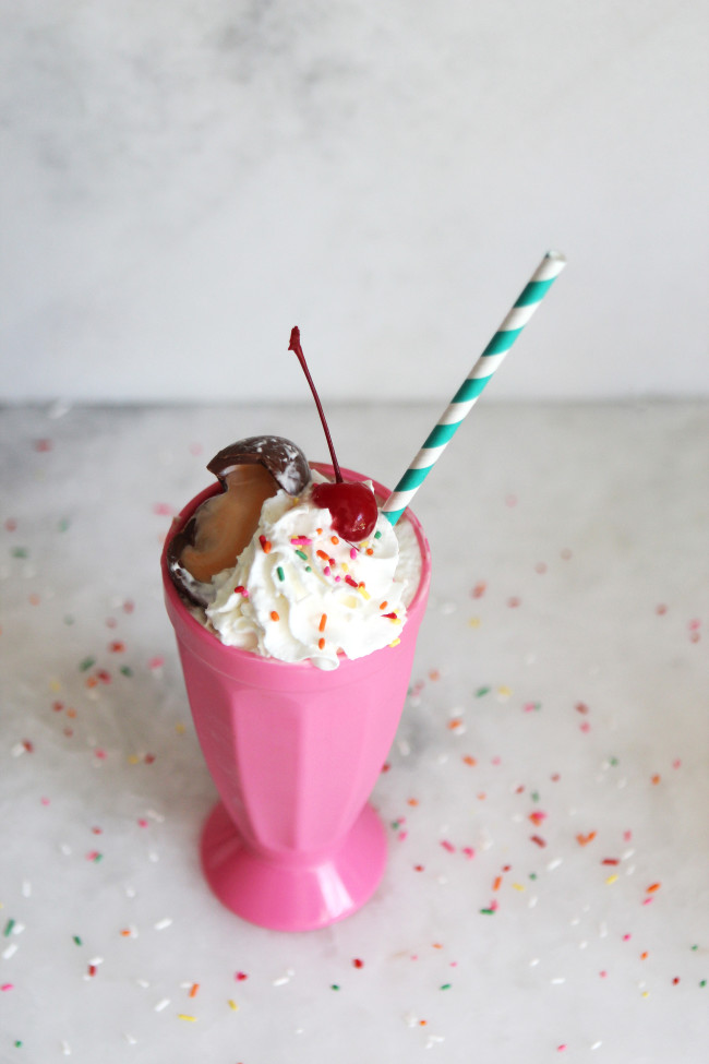 Cadbury Creme Egg Milkshake | Alexandra Adams